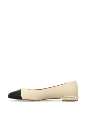 STUART WEITZMAN Pearl Leather Ballerinas