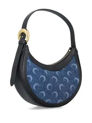 MARINE SERRE Mini Eclips Denim Shoulder Bag