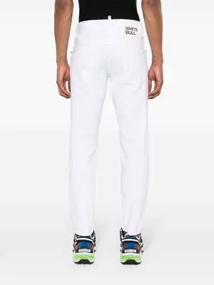 Dsquared2 Bull Skater Mid-rise Slim-fit Jeans - White