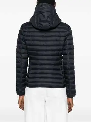 SAVE THE DUCK Logo-patch Padded Jacket - Black