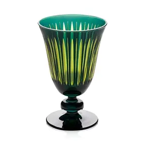 L'Objet Prism Wine Glasses, Set Of 4 - Green