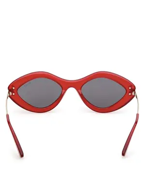 Emilio Pucci Geometric Sunglasses - Red/smoke