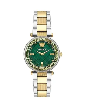 Versace Reve 35mm Watch - Green/two-tone