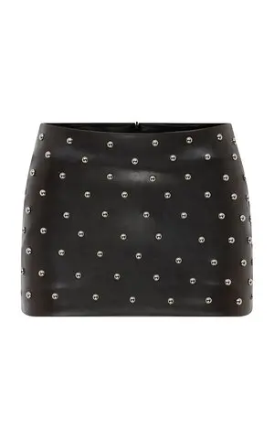 Ila Memphis Studded Vegan Leather Mini Skirt Only