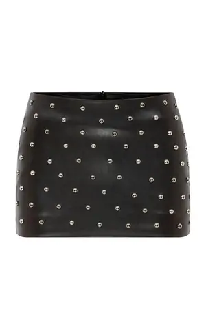 Ila Memphis Studded Vegan Leather Mini Skirt Only