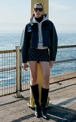 Ila Memphis Studded Vegan Leather Mini Skirt Only