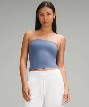 Lululemon Lululemon Wundermost Ultra-Soft Nulu Tube Top Oasis Blue
