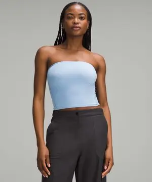 Lululemon Lululemon Wundermost Ultra-Soft Nulu Tube Top Sinatra Blue