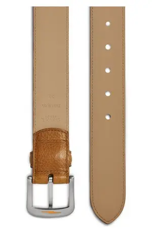 Shinola Canfield Vachetta Leather Belt - Bourbon