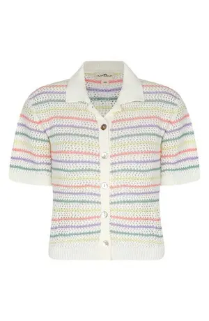 CAPITTANA Maya Stripe Knit Cardigan