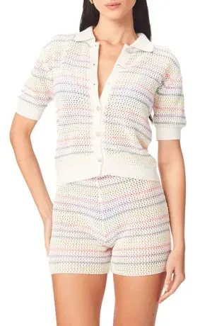 CAPITTANA Maya Stripe Knit Cardigan