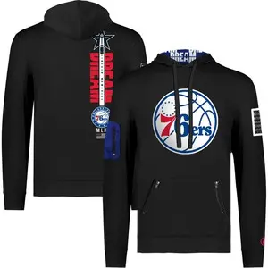 FISLL X History Collection Philadelphia 76ers Pullover Hoodie - Black