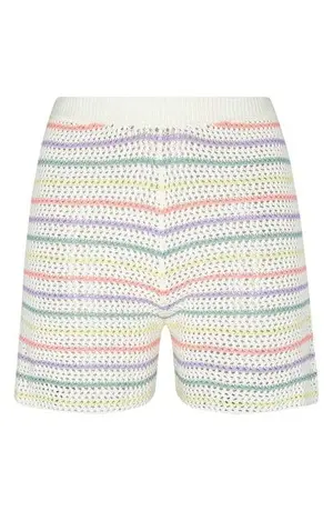 CAPITTANA Maya Stripe Cover-up Shorts