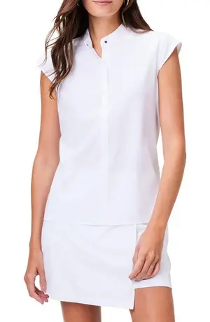 NIC+ZOE Tech Stretch Quarter Snap Shirt Paper White