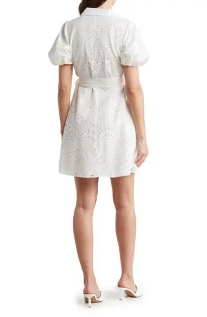 Sam Edelman High Neck Embroidered Dress