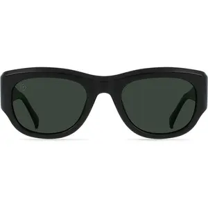 Raen Lonso Sunglasses - Recycled Black/green Polar