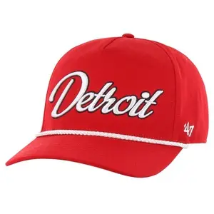 '47 Detroit Wings Overhand Logo Side Patch Hitch Adjustable Hat
