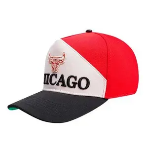 PRO STANDARD Black Chicago Bulls Pinch Chevron Adjustable Hat