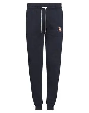 Maison Kitsuné Man Pants White Size S Cotton Blue
