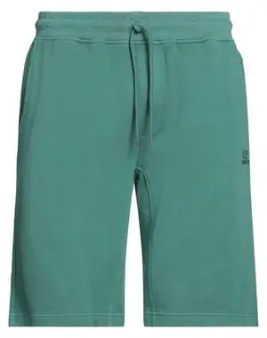 C.P. COMPANY Cotton French Terry Bermuda Shorts - Green