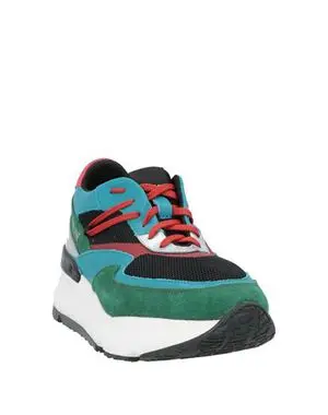 RUCOLINE Low-top Sneakers In Textile Fibers And Leather - Black