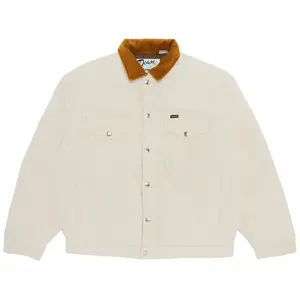 Supreme X Schott Canvas Down Trucker Jacket - Cream