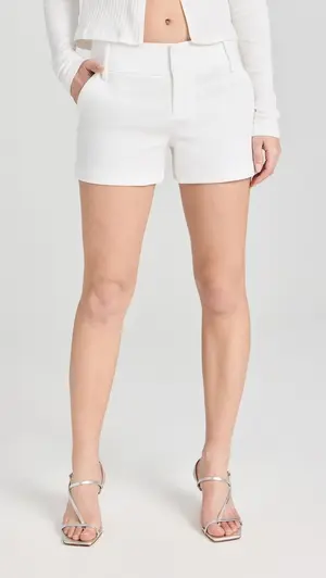 Alice + Olivia Cady Shorts - Off White