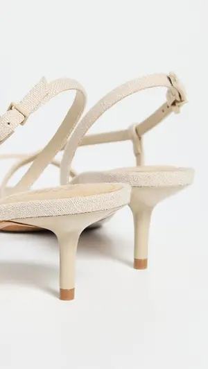 Schutz Heloise Sandal Heels - Oyster