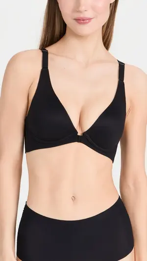 Spanx Smooth Bra-llelujah! Adjustable Plunge Wireless Lift Bra - Very Black