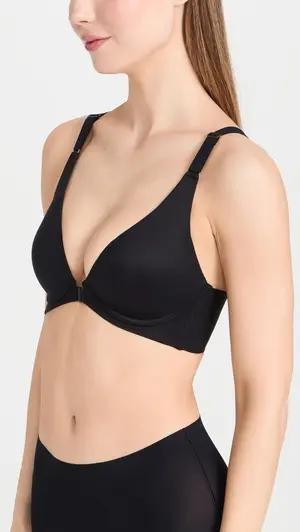 Spanx Smooth Bra-llelujah! Adjustable Plunge Wireless Lift Bra - Very Black