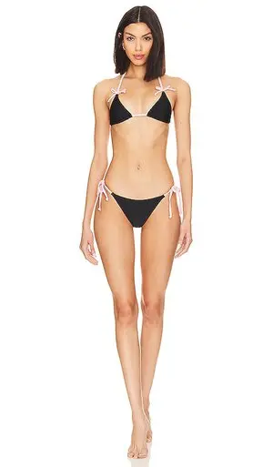MORE TO COME Fiorella Bikini Bottom - Black