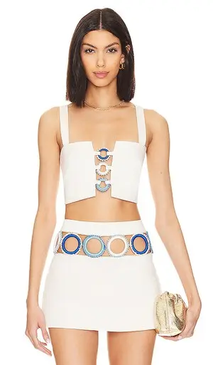 My Beachy Side Square Neck Crop Top