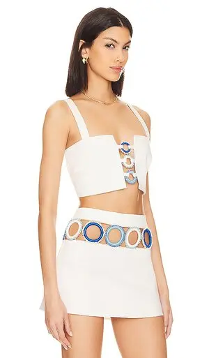 My Beachy Side Square Neck Crop Top