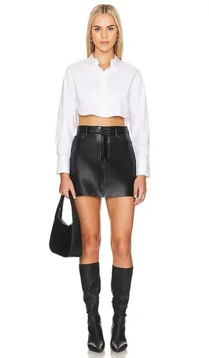 Good American Mini Skirt In Black - Black001