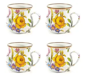 MACKENZIE-CHILDS Set Of 4 Enamel Mugs - One-color