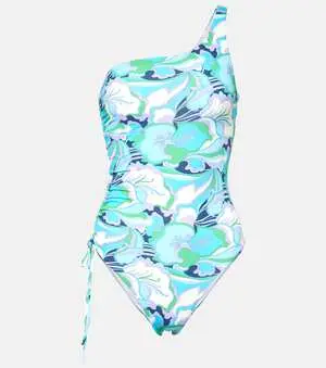 Melissa Odabash Bodrum One-shoulder Swimsuit - Blue