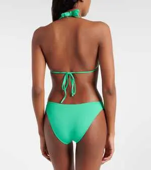 Melissa Odabash Caracas Ring-detail Bikini Top - Green