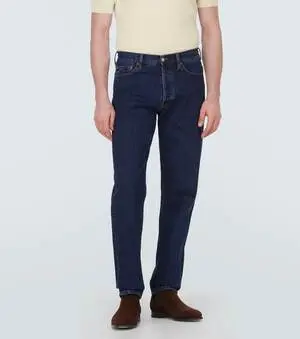 Thom Sweeney Mid-rise Straight Jeans
