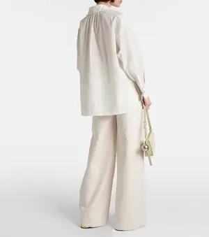 Max Mara Saletta Pinstripe Shirt - White