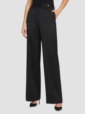 Kiton Wide-leg Wool-blend Trousers
