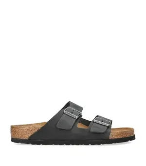 BIRKENSTOCK Suede Arizona Sandals - Black