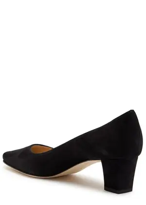 Manolo Blahnik Okkatopla 50 Suede Pumps - Black