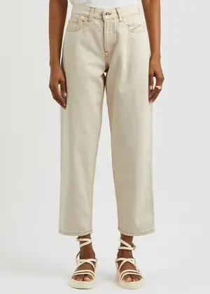 You Must Create Tearaway Straight-leg Jeans - Ecru