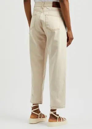 You Must Create Tearaway Straight-leg Jeans - Ecru
