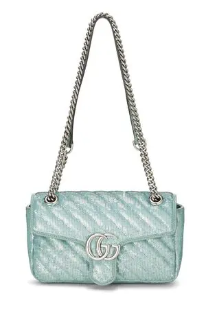 Gucci GG Marmont Mini Shoulder Bag Blue