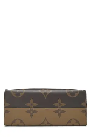 LOUIS VUITTON Monogram Reversed Giant On The Go - Brown