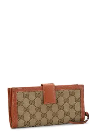 Gucci Original Gg Canvas Long Wallet - Beige