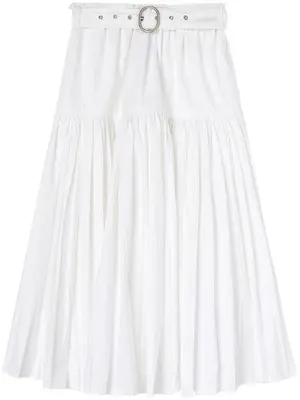 JIL SANDER Pleated Midi Skirt