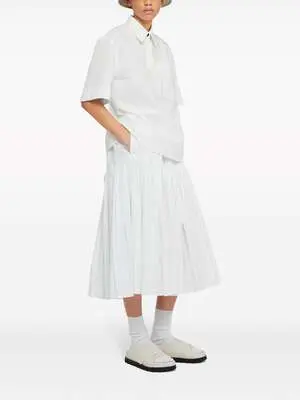 JIL SANDER Pleated Midi Skirt