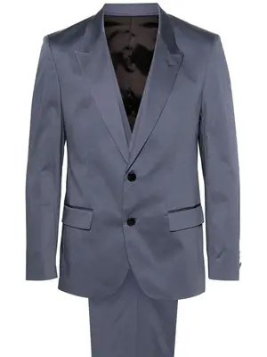 Hugo Single-breasted Three-piece Suit - Blue